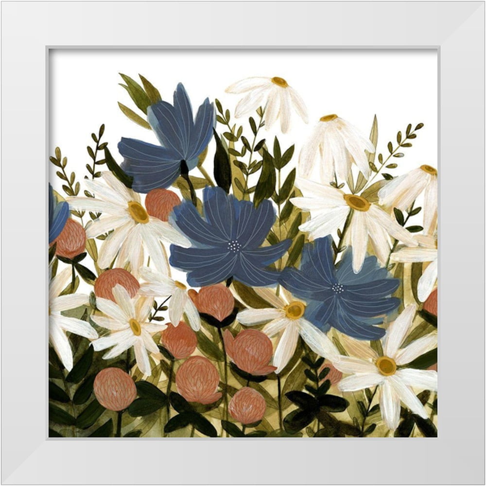 Scarvey, Emma 20x20 White Modern Wood Framed Museum Art Print Titled ...