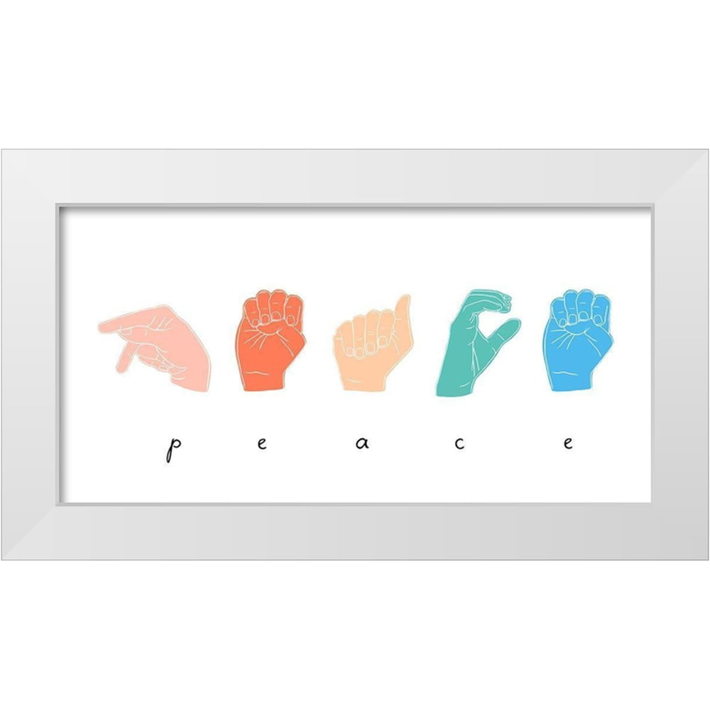 Scarvey, Emma 24x14 White Modern Wood Framed Museum Art Print Titled ...