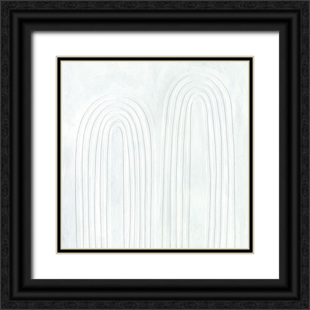 Scarvey, Emma 26x26 Black Ornate Wood Framed with Double Matting Museum ...