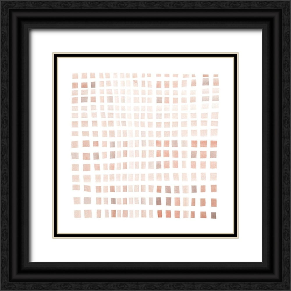 Scarvey, Emma 26x26 Black Ornate Wood Framed with Double Matting Museum ...