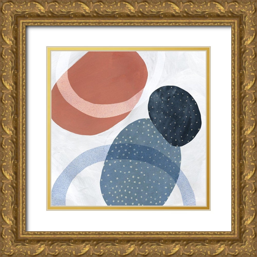 Scarvey, Emma 26x26 Gold Ornate Wood Framed with Double Matting Museum ...