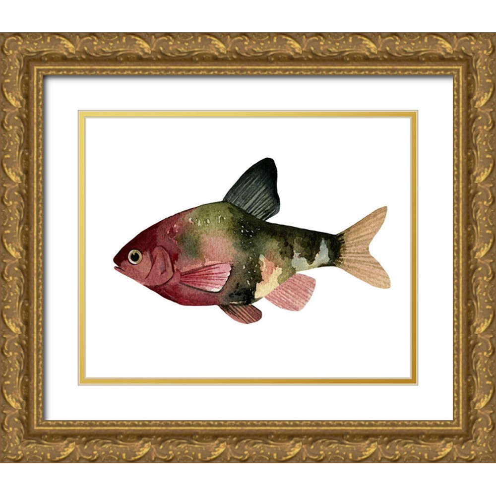 Scarvey, Emma 32x26 Gold Ornate Wood Framed with Double Matting Museum ...