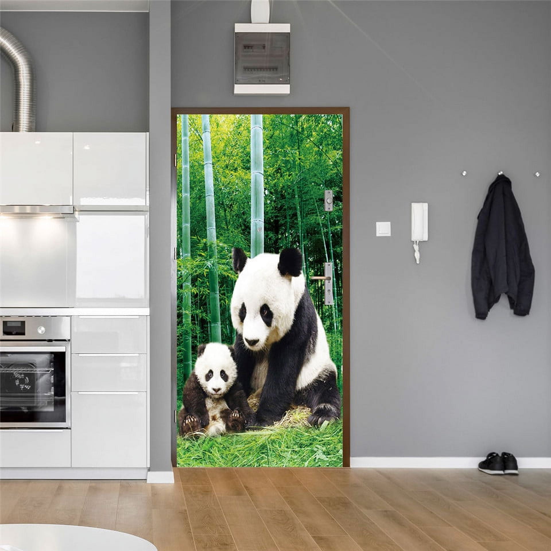 Scary Back Door Decals PVC Self-adhesive Waterproof Wallpaper Home ...