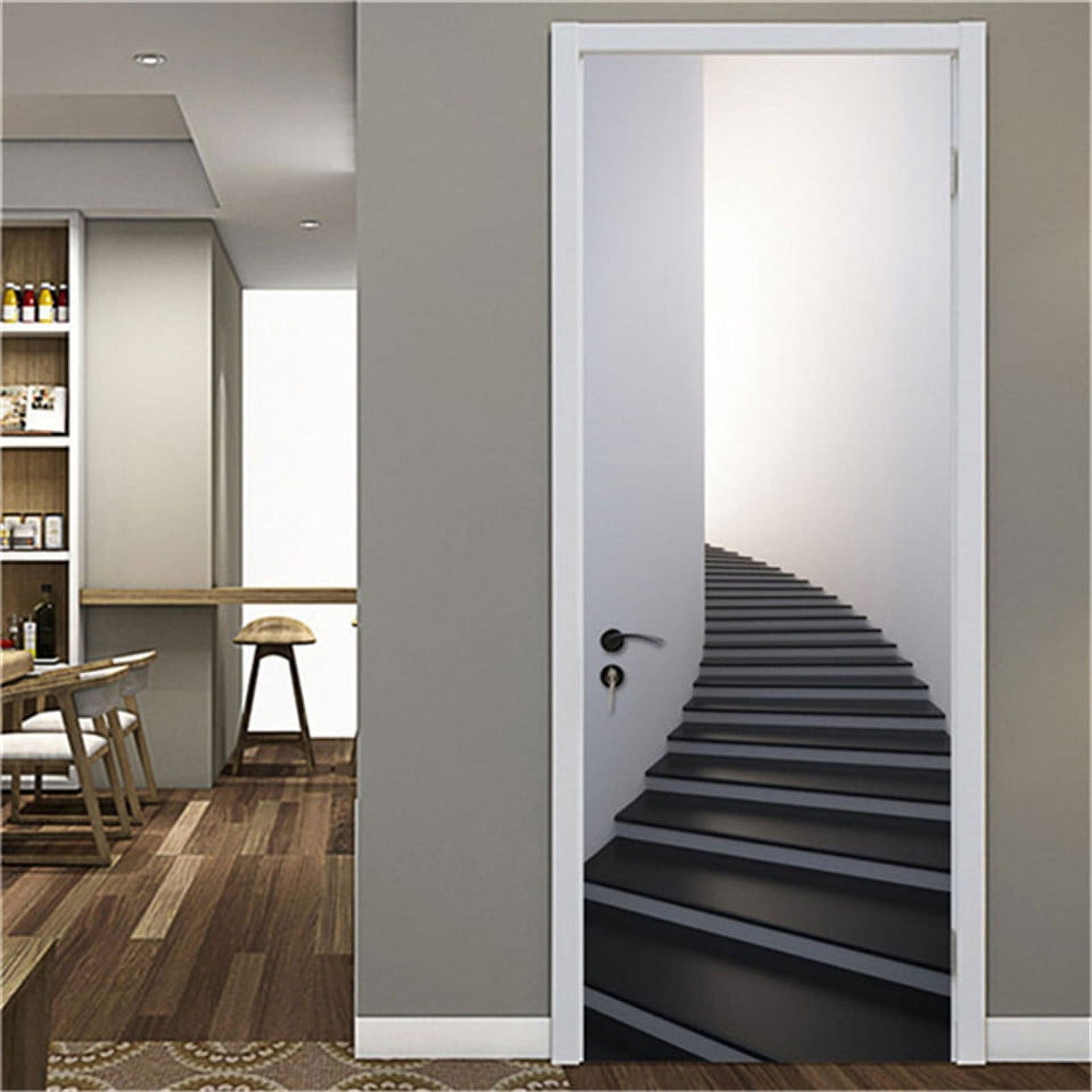 Scary Back Door Decals PVC Self-adhesive Waterproof Wallpaper Home ...