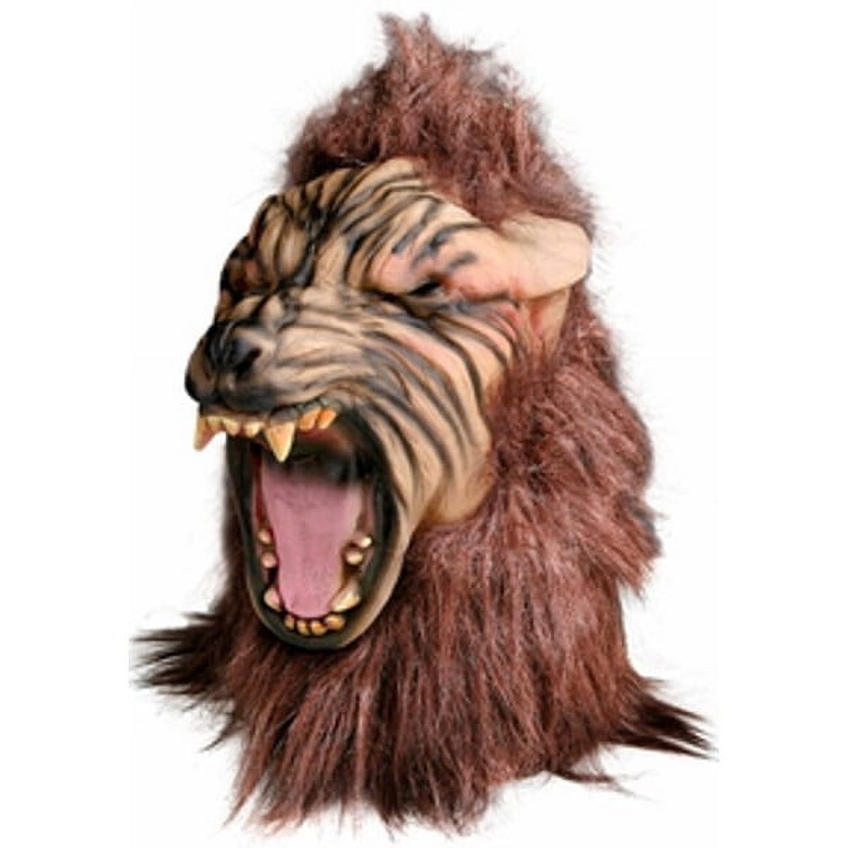 Scary Big Bad Wolf Howling Costume Mask~Standard Size / Brown - Walmart.com