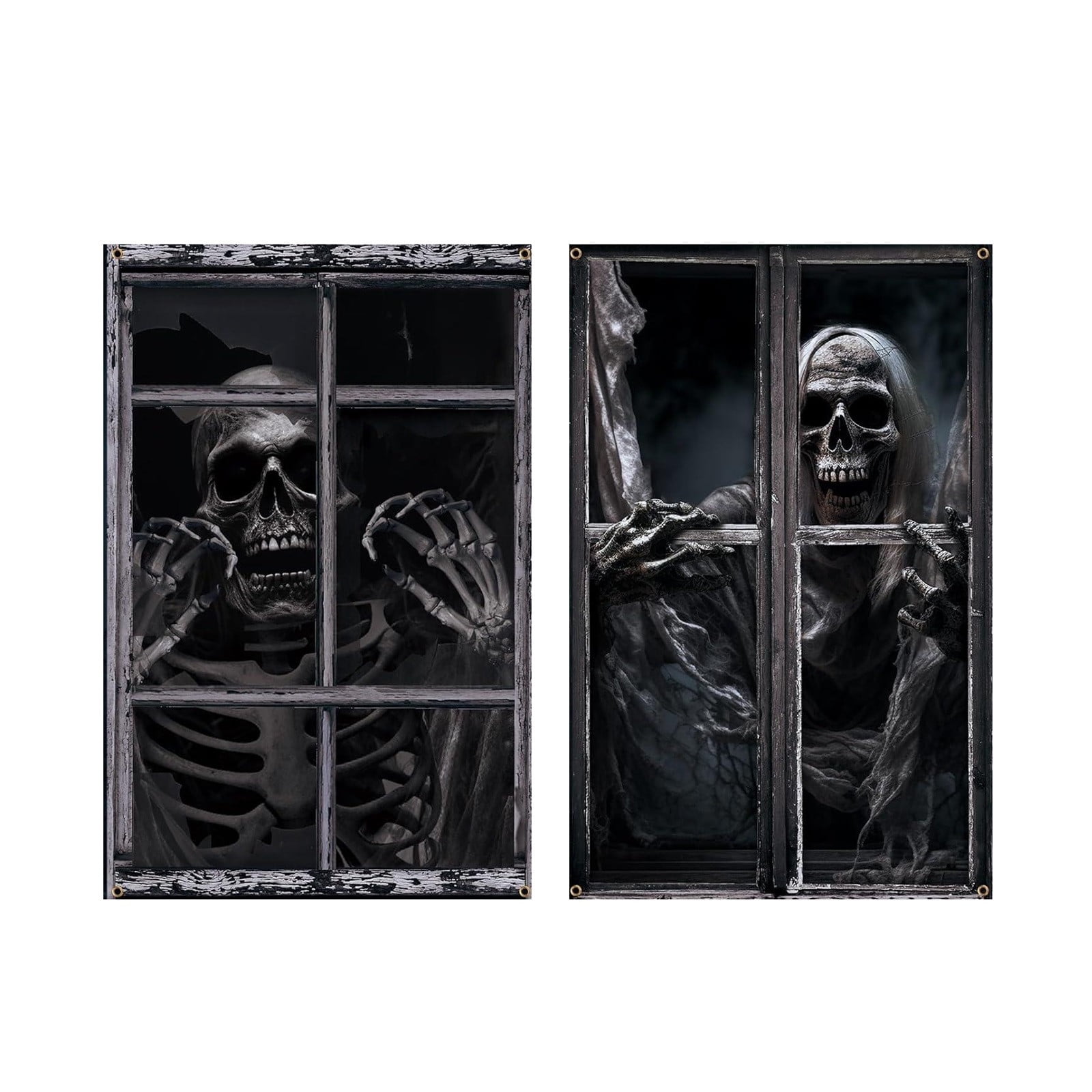 Scary Bloody Clown Window Posters Halloween Decorations, Creepy Horror ...