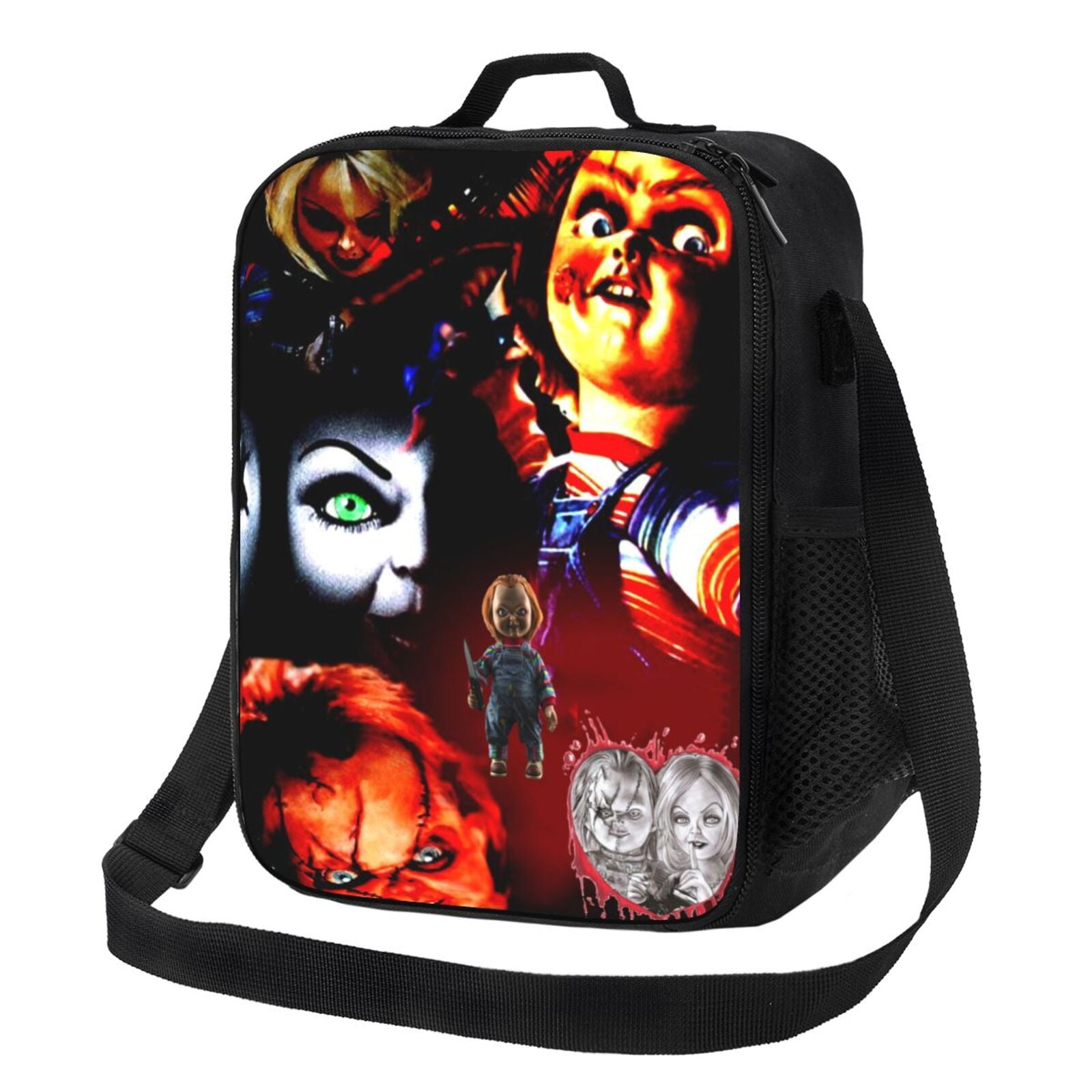 Scary Bride Of Chucky Insulated Lunch Bag Lunch Box Lightweight Durable ...