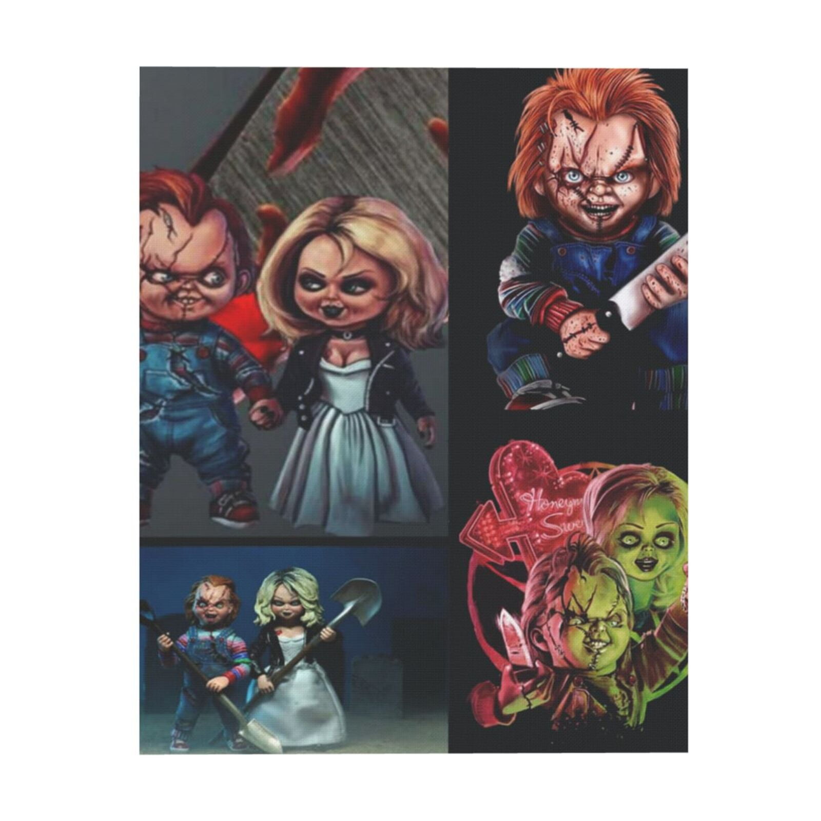 Scary Bride Of Chucky Canvas Decorative Poster Unframed Wall Art ...