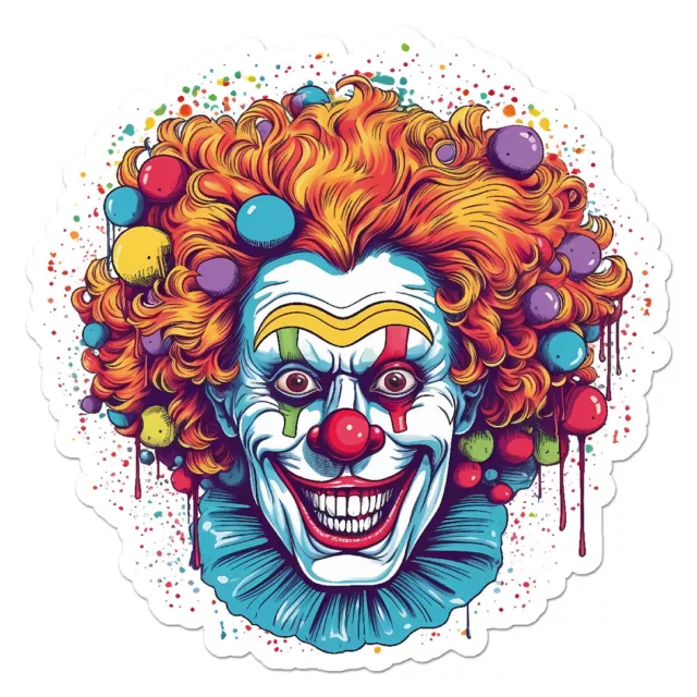Scary Clown Horror Sticker Phone Decal Water Bottle Stickers Car Decals ...