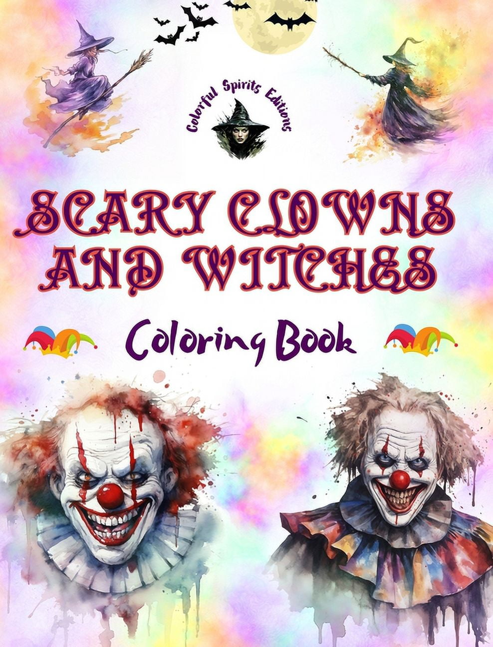 Scary Clowns and Witches - Coloring Book - The Most Disturbing ...