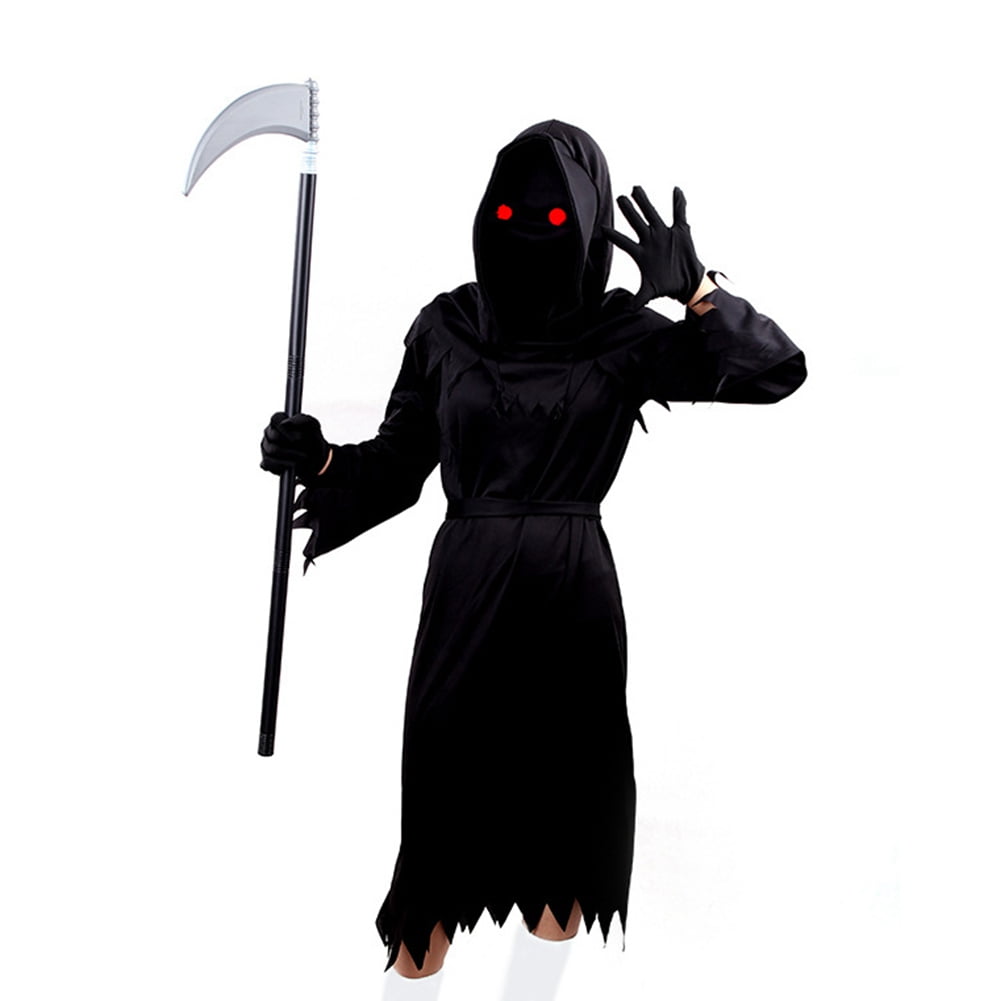 Scary Costume Grim Reaper Costume for Boys Kids Costume with Glowing ...