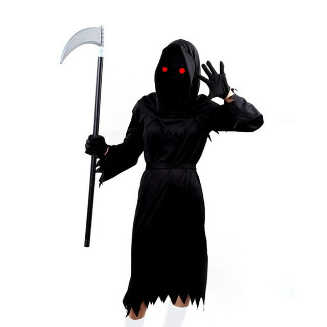 Scary Costume Grim Reaper Costume for Boys Kids Costume with Glowing ...