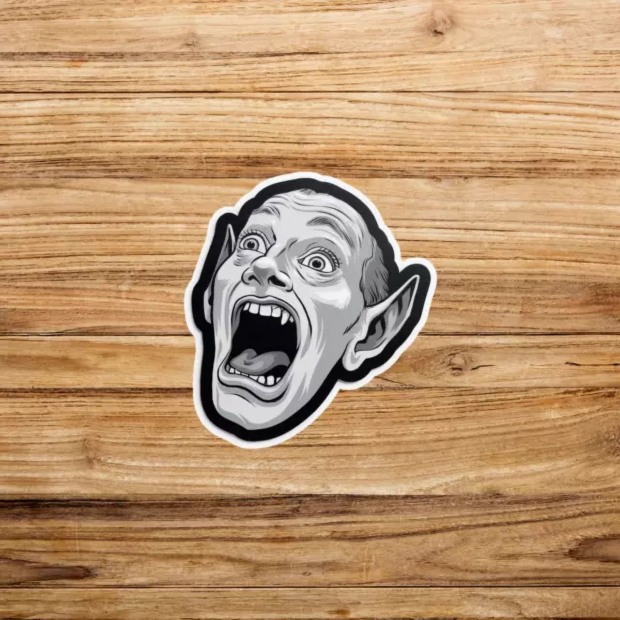 Scary Creepy Vintage Halloween Monster Face Vinyl Decal Stickerphone ...