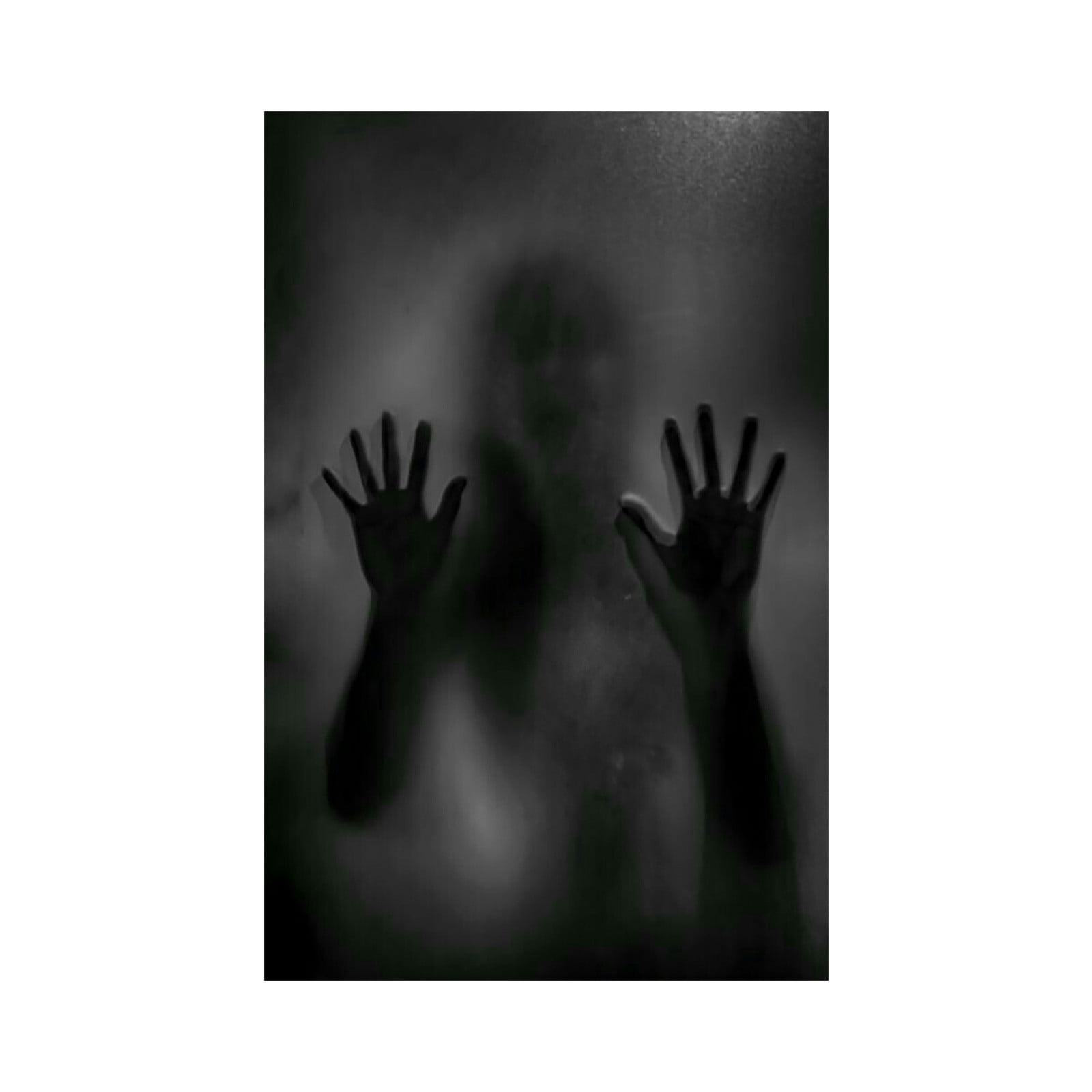 Scary Curtain Window Silhouette Decoration Window Cover Theme Window ...