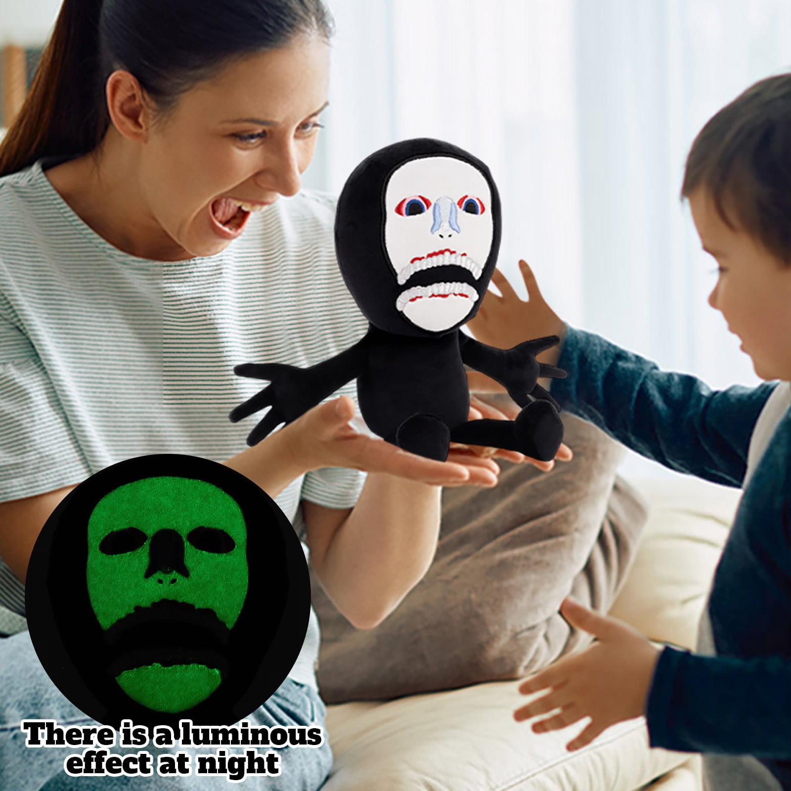 Scary Cute Plush Toy The Mourner 7in Soft Halloween Gift for Teens ...