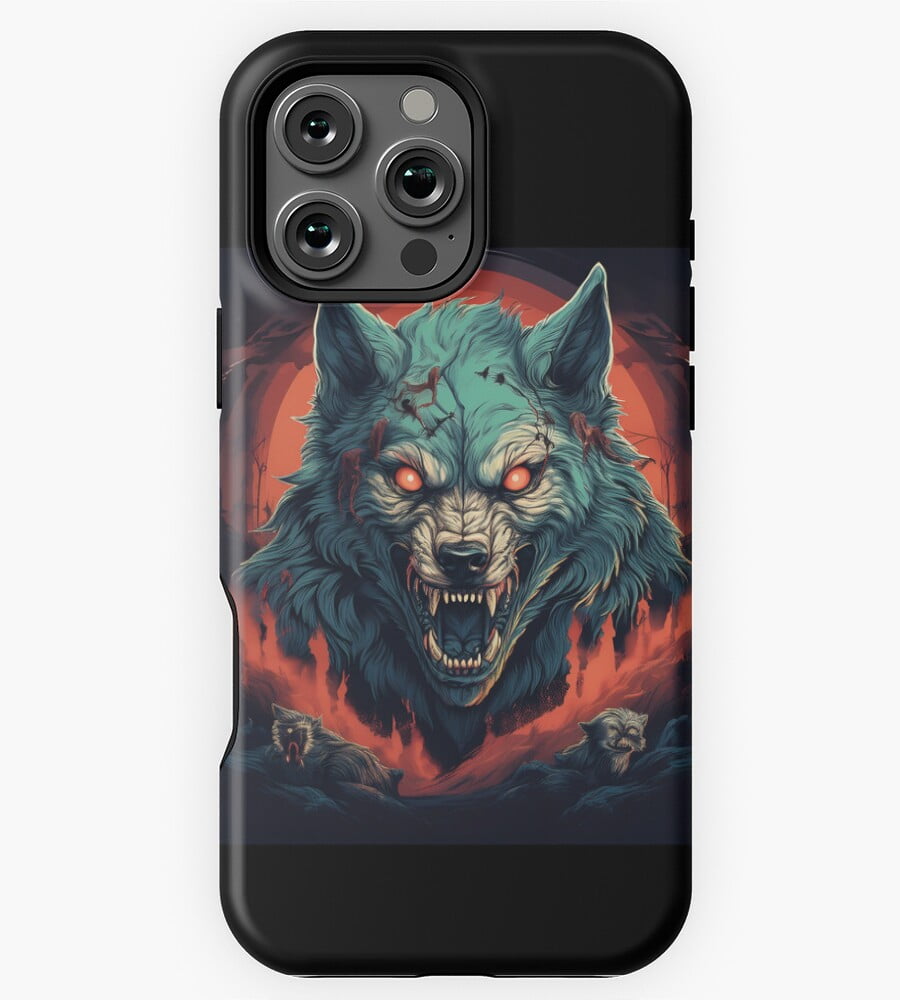 Scary Evil Wolf Werewolf Horror GA1616 Phone Case for iPhone 11 to 17 ...
