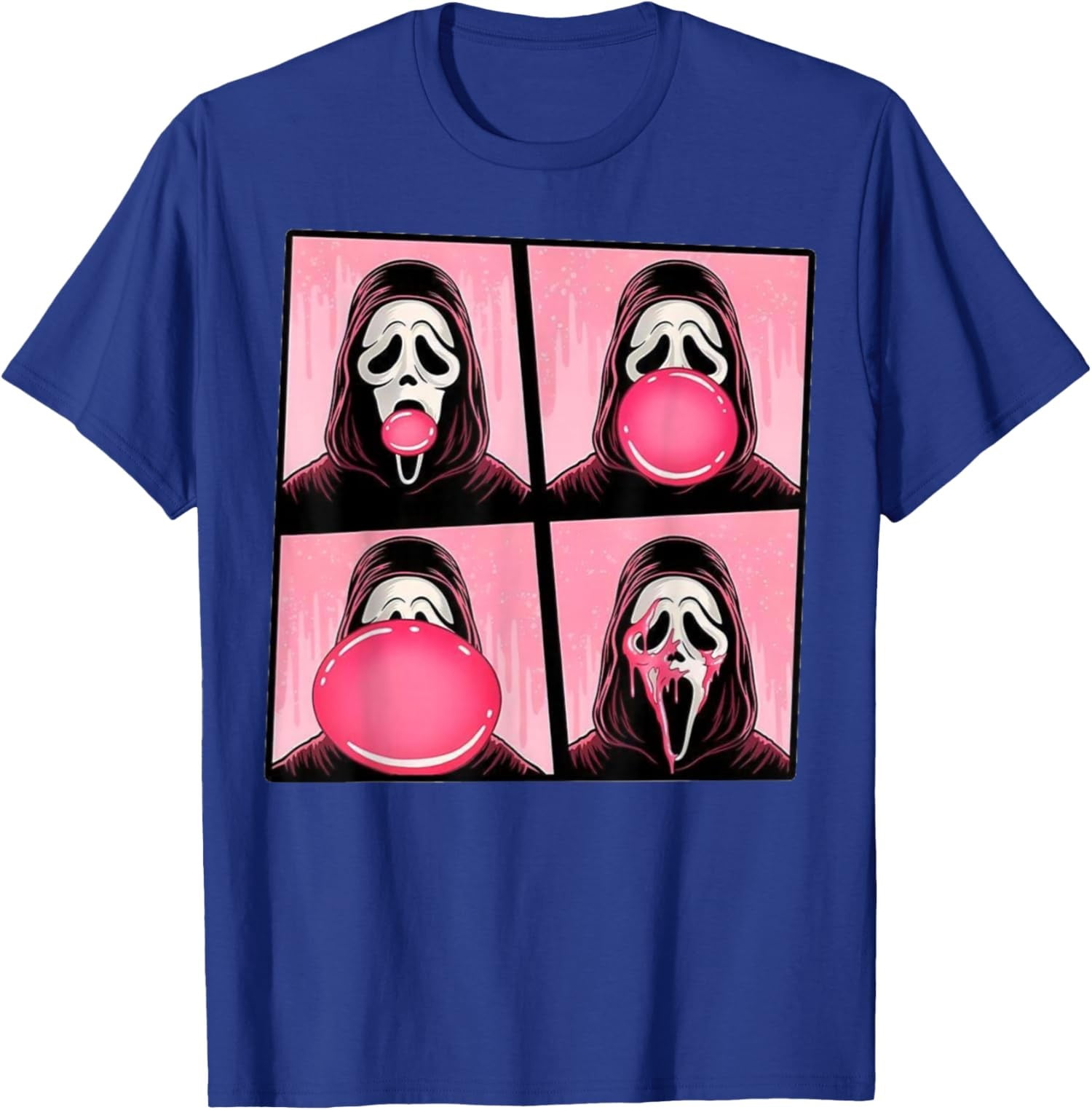 Scary Face Bubble Gum In October We Wear Pink T-Shirt All Size S-5Xl ...