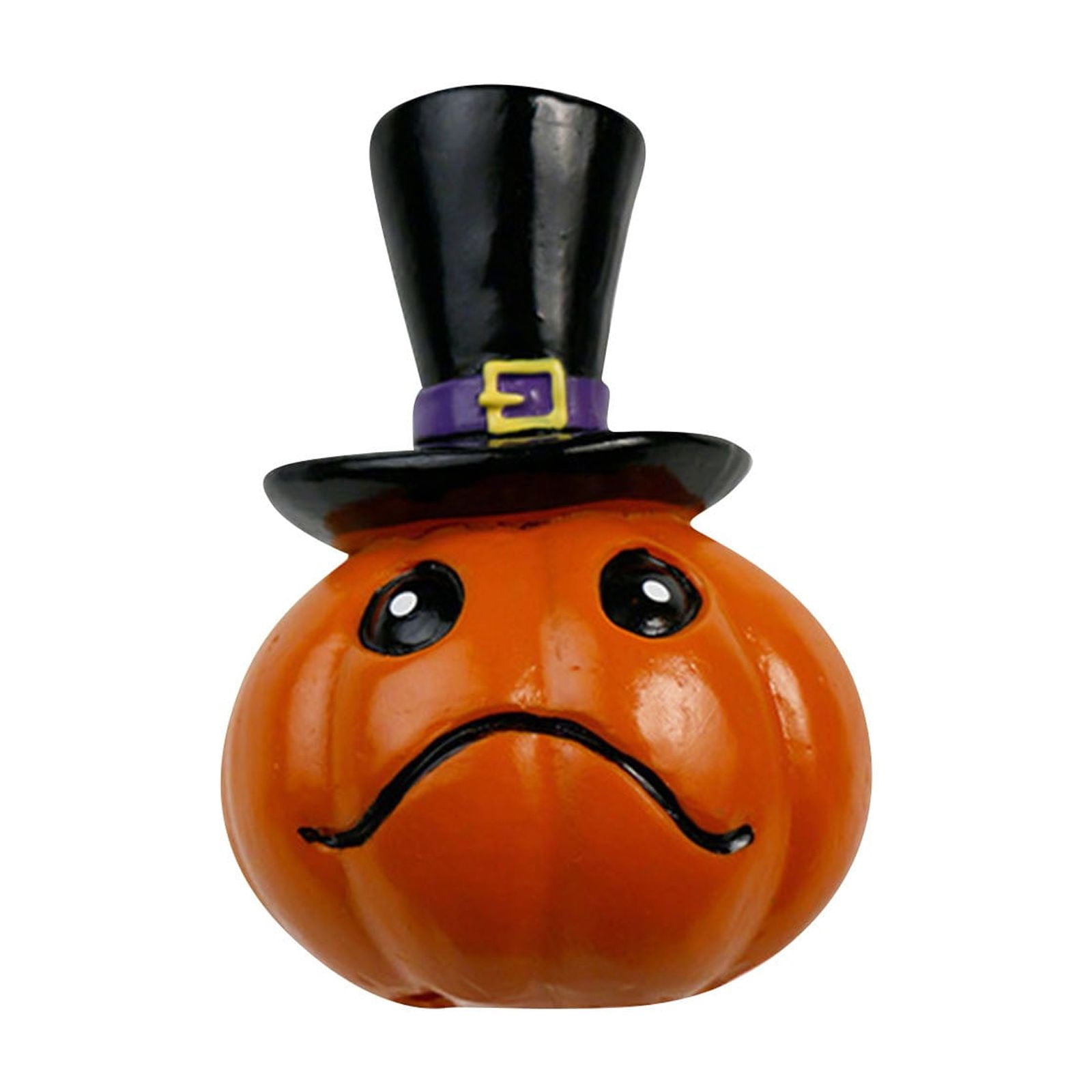 Scary Face Pumpkin Desktop Ornament Resin Figurine, Halloween Home ...