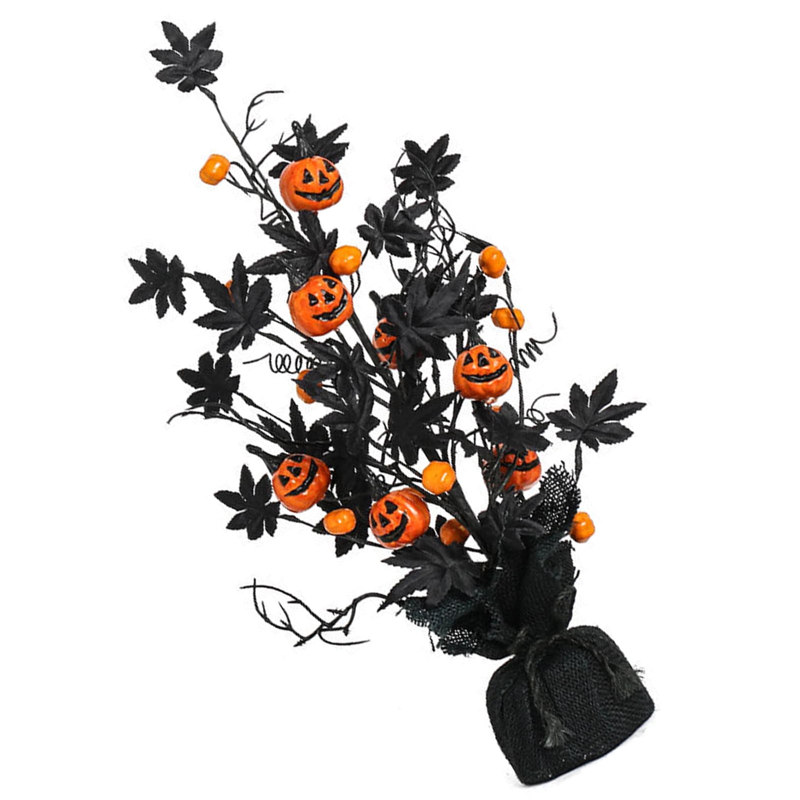 Scary Fall Themed Pumpkins Maples Leaves Ornament Sturdy Plastic Craft ...