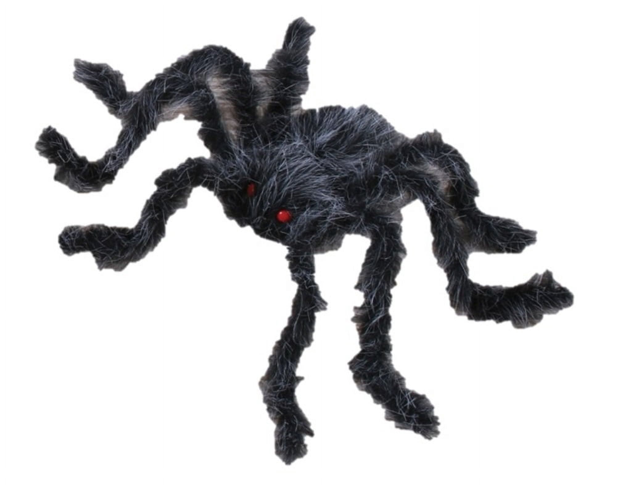 Scary Giant Hairy Posable Halloween Spider Prop 50" Hanging Decoration ...
