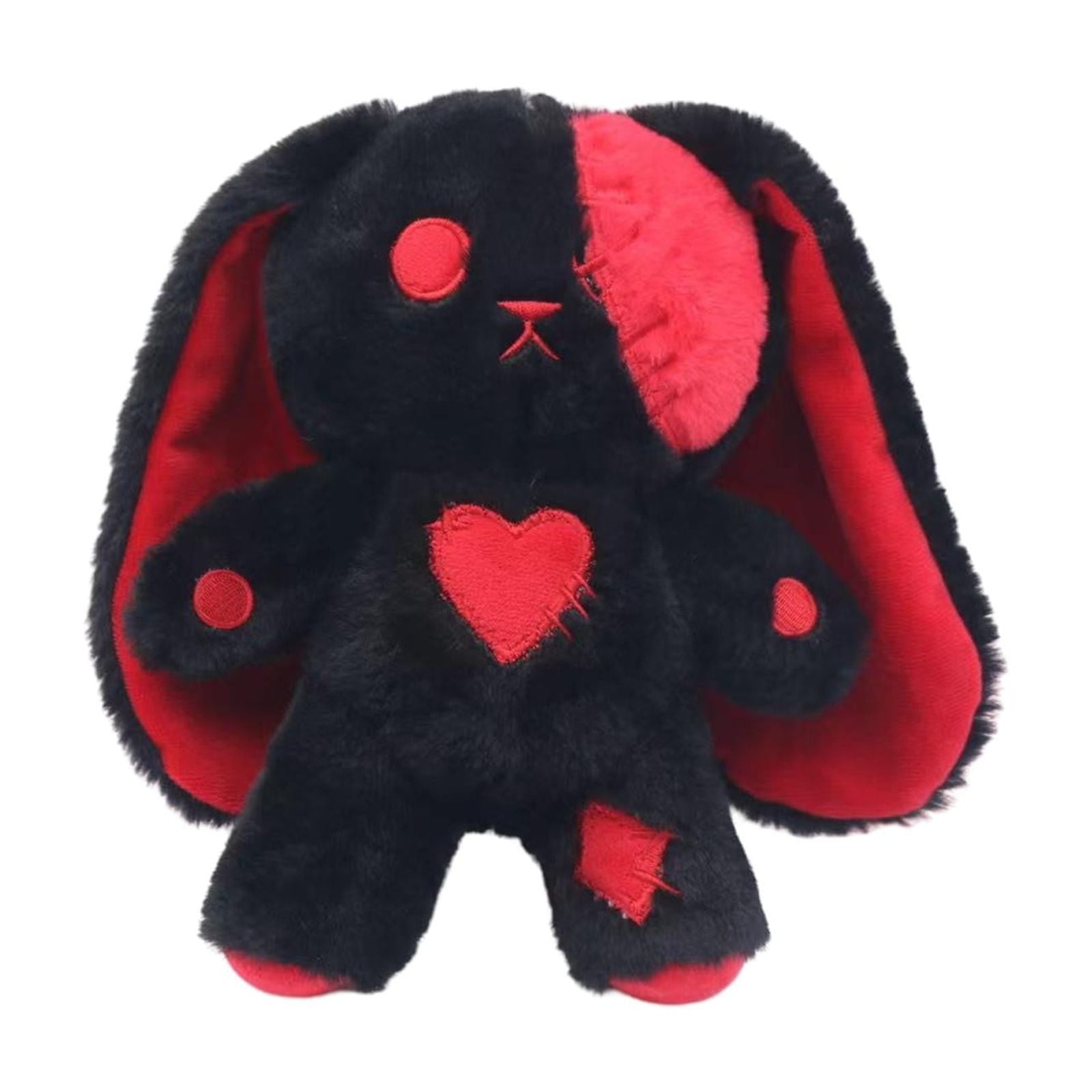 Scary Goth Bunny Plushie Drea-dfuls Plush-Creepy Emo Rabbit Stuffed ...