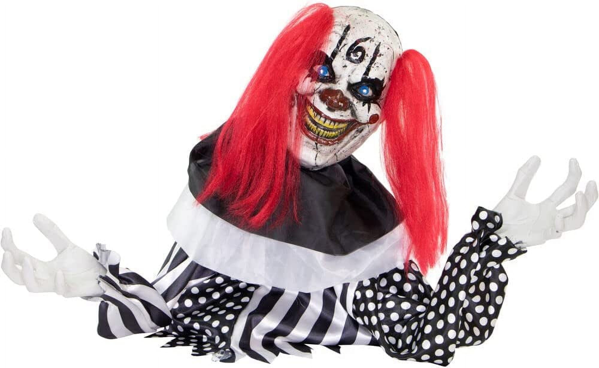 Scary Groundbreaker Clown, Animatronic with Touch Activated Lights and ...