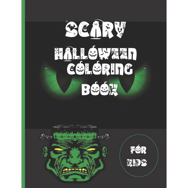Scary Halloween Coloring Books For Kids: scary and Spooky Halloween Fun ...