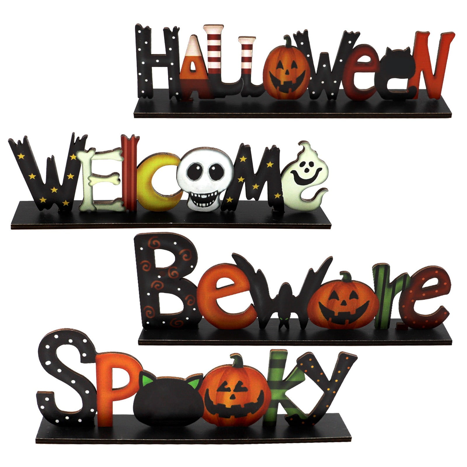 Scary Halloween Decorations 8 Inch Halloween Table Decorations, Maple ...