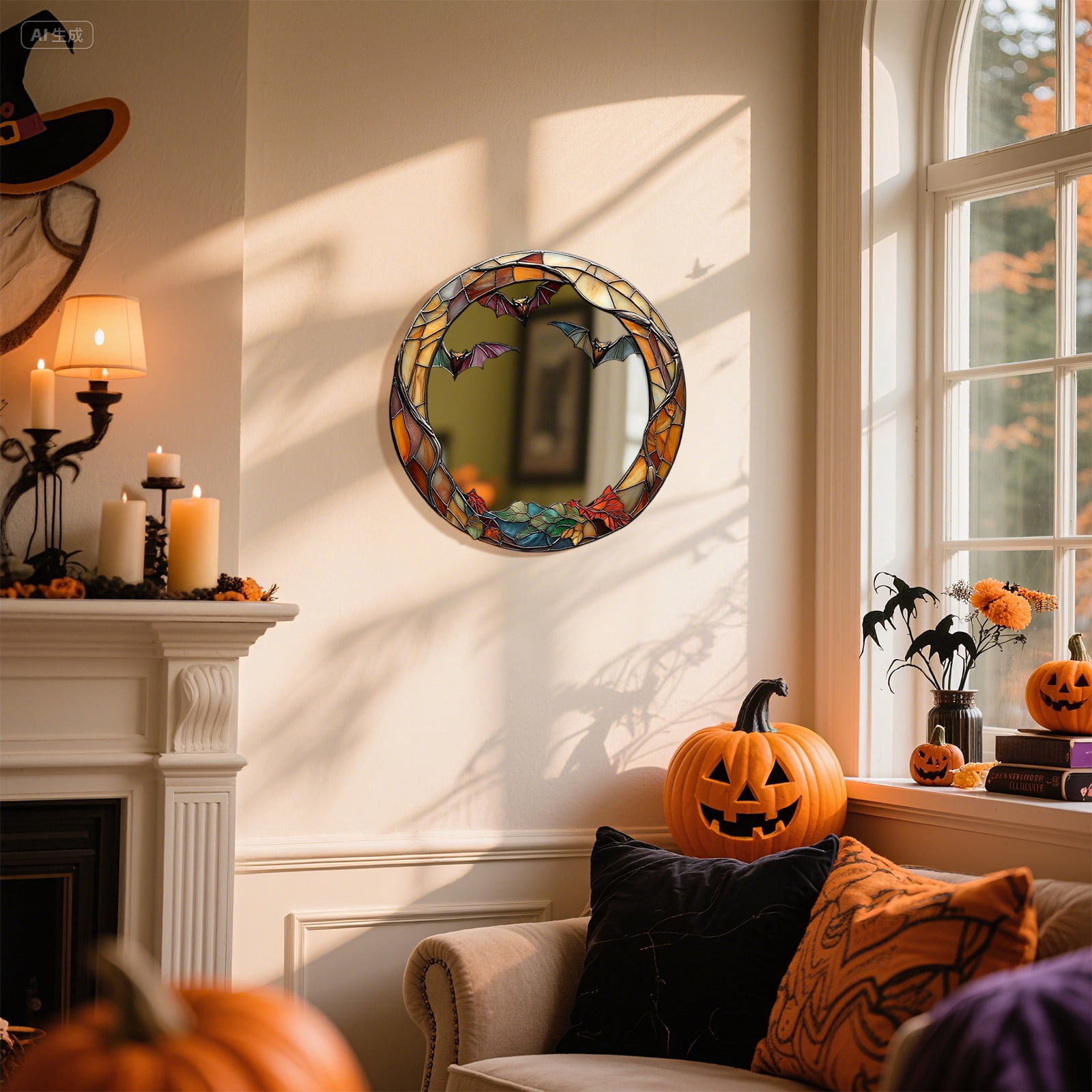 Scary Halloween Decorations for Doors and Walls - Creepy Self-Adhesive ...