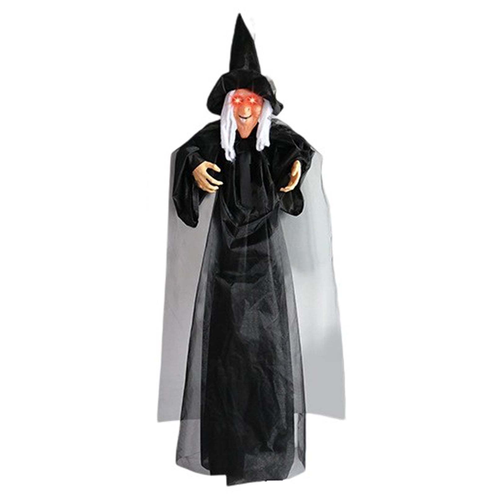 Scary Halloween Decorations - Life-Size Hanging Electronic Witch with ...
