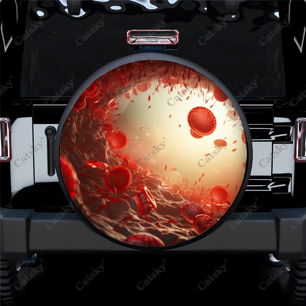 Scary Halloween Horror Blood Pattern Polyester Universal Spare Wheel ...