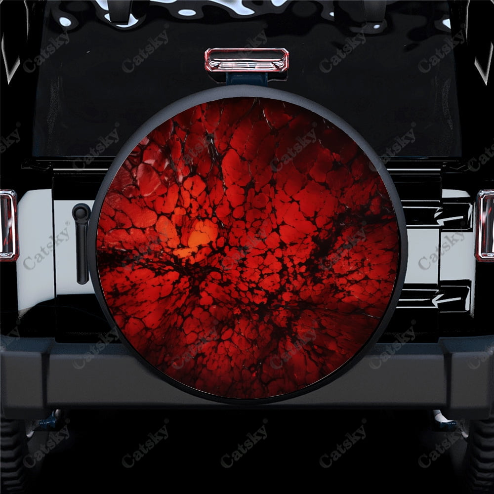 Scary Halloween Horror Blood Pattern Polyester Universal Spare Wheel ...