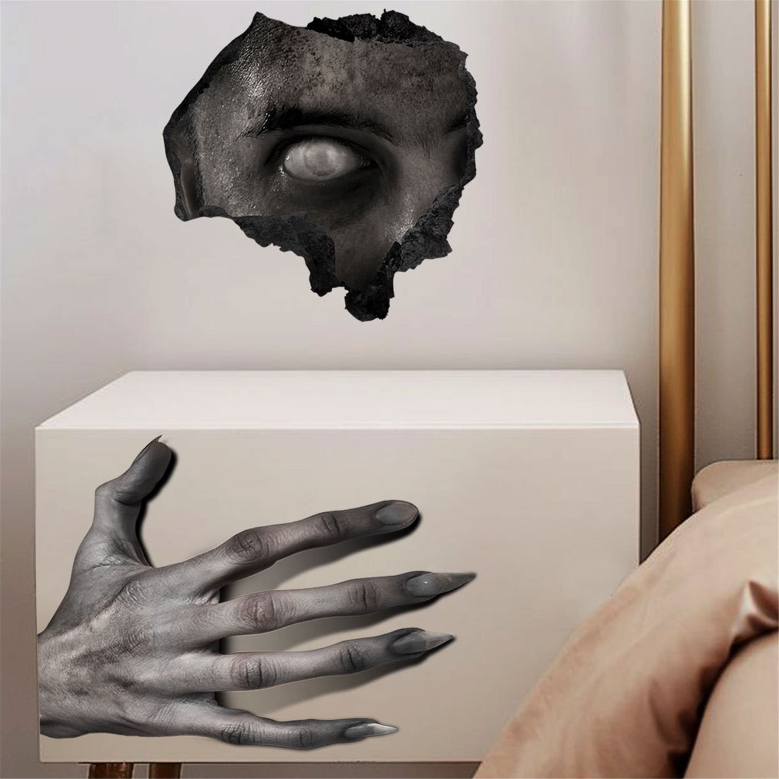 Scary Halloween Party Decorations Kit - Large Horror Window Clings ...