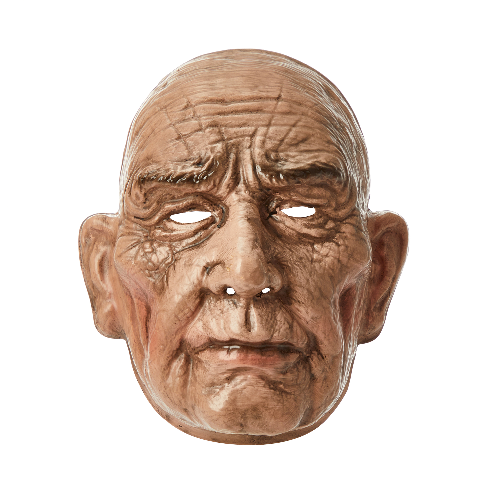 Scary Halloween Realistic Old Man Old Lady Mask Scary Wrinkle Plastic ...