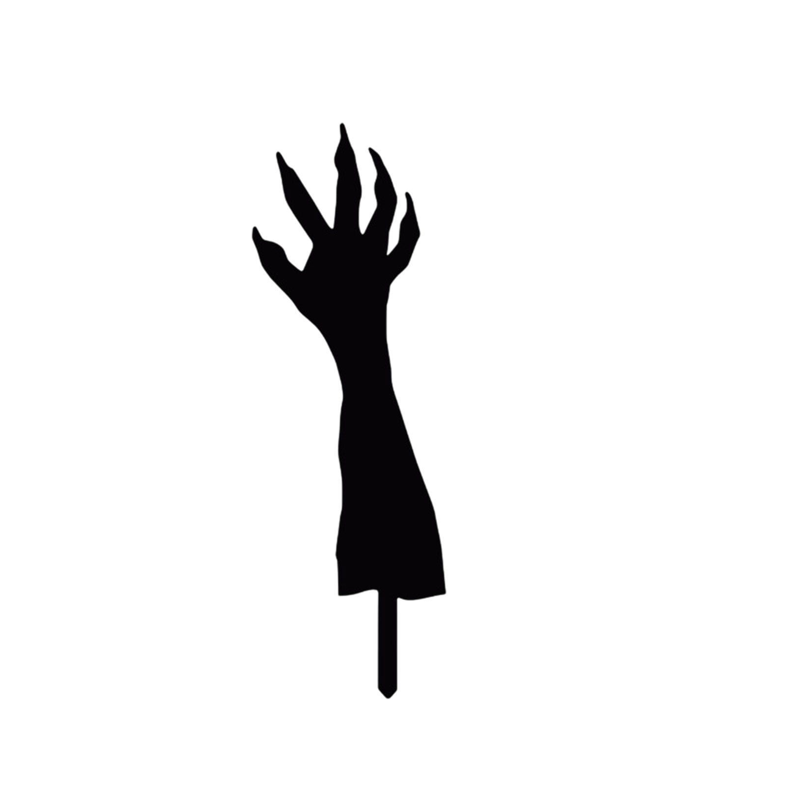 Scary Hand Stake Sign for Halloween Decor, Acrylic Hand Yard Stakes ...