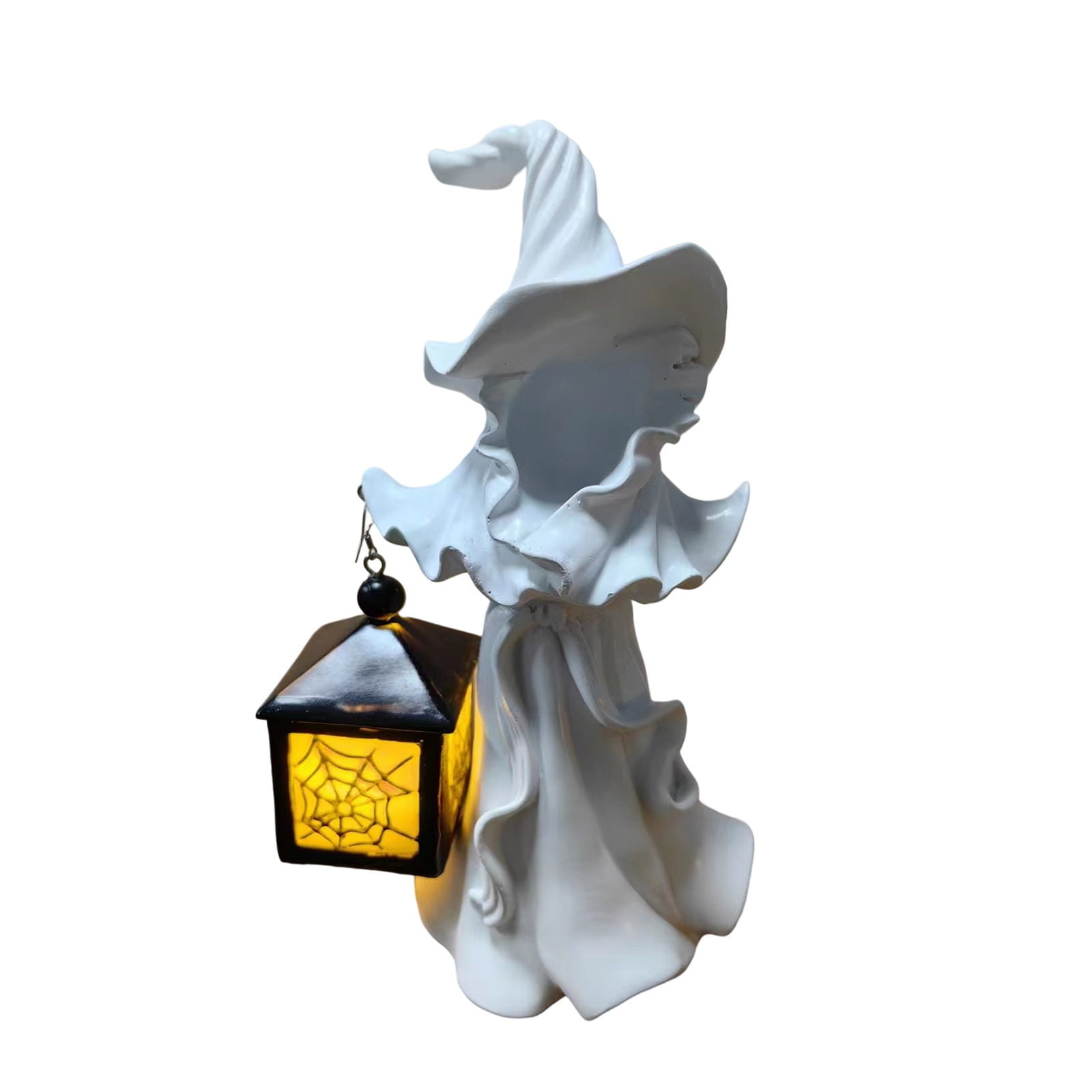 Scary Hell Messenger Lantern Decoration, Realistic Witch Resin ...
