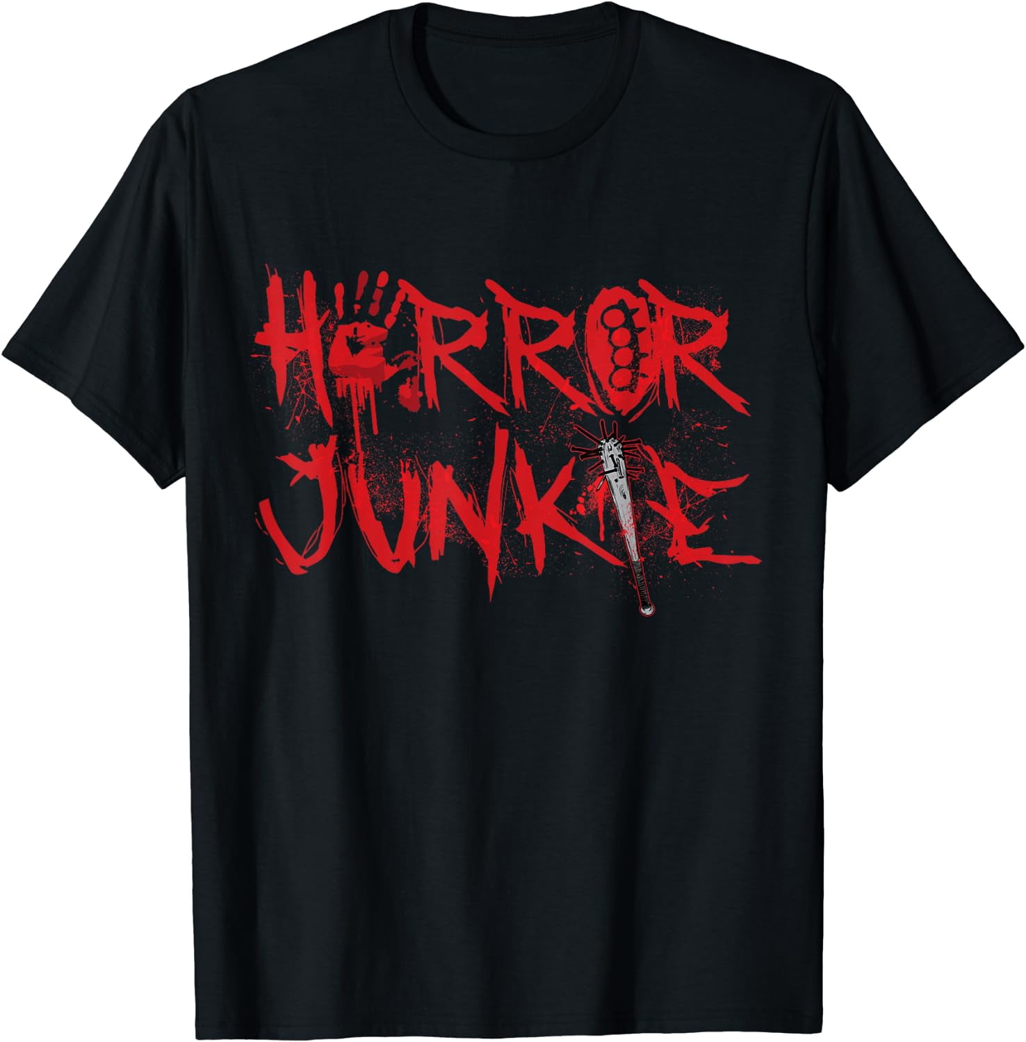 Scary Horror Movie Horror Junkie Blood Stain T-Shirt - Walmart.com