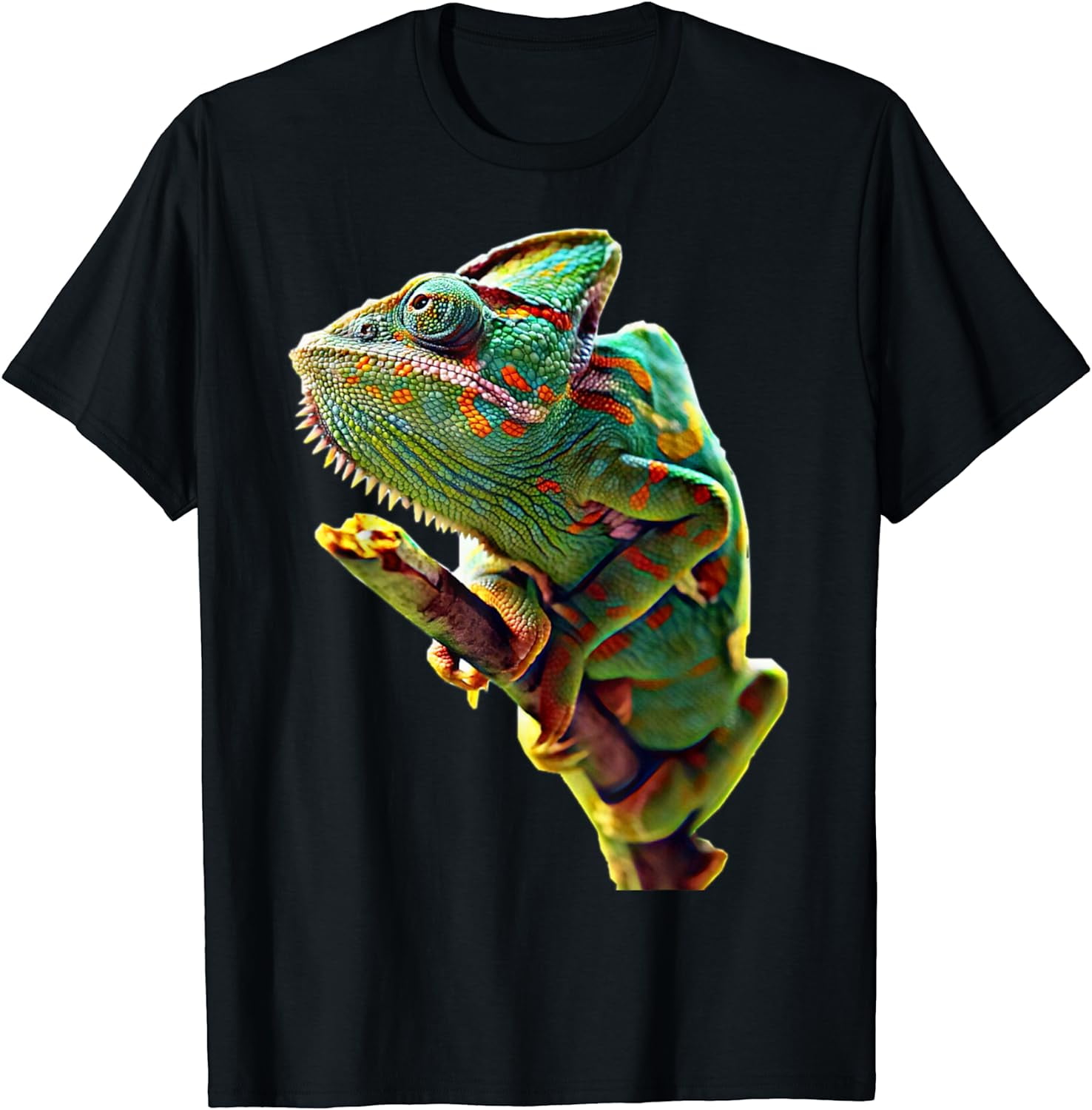 Scary Knight Clothing Veiled Chameleon Reptile Lizard T-Shirt - Walmart.com