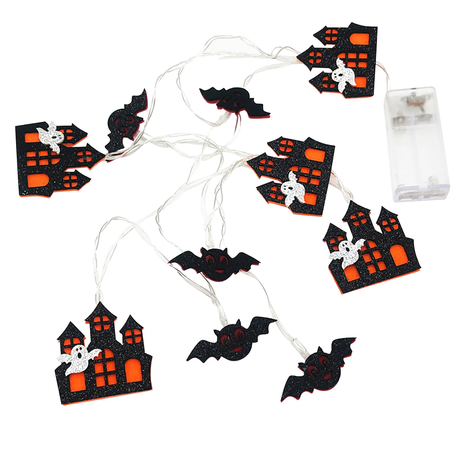 Scary LED Strawman Vintage Square Battery Powered Flameless Candle For ...