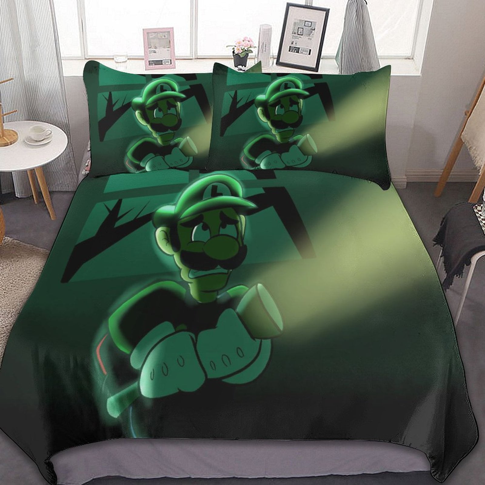 Scary Luigi's Mansion 3 Piece Bedding Sets Decor Comforter Sets With ...