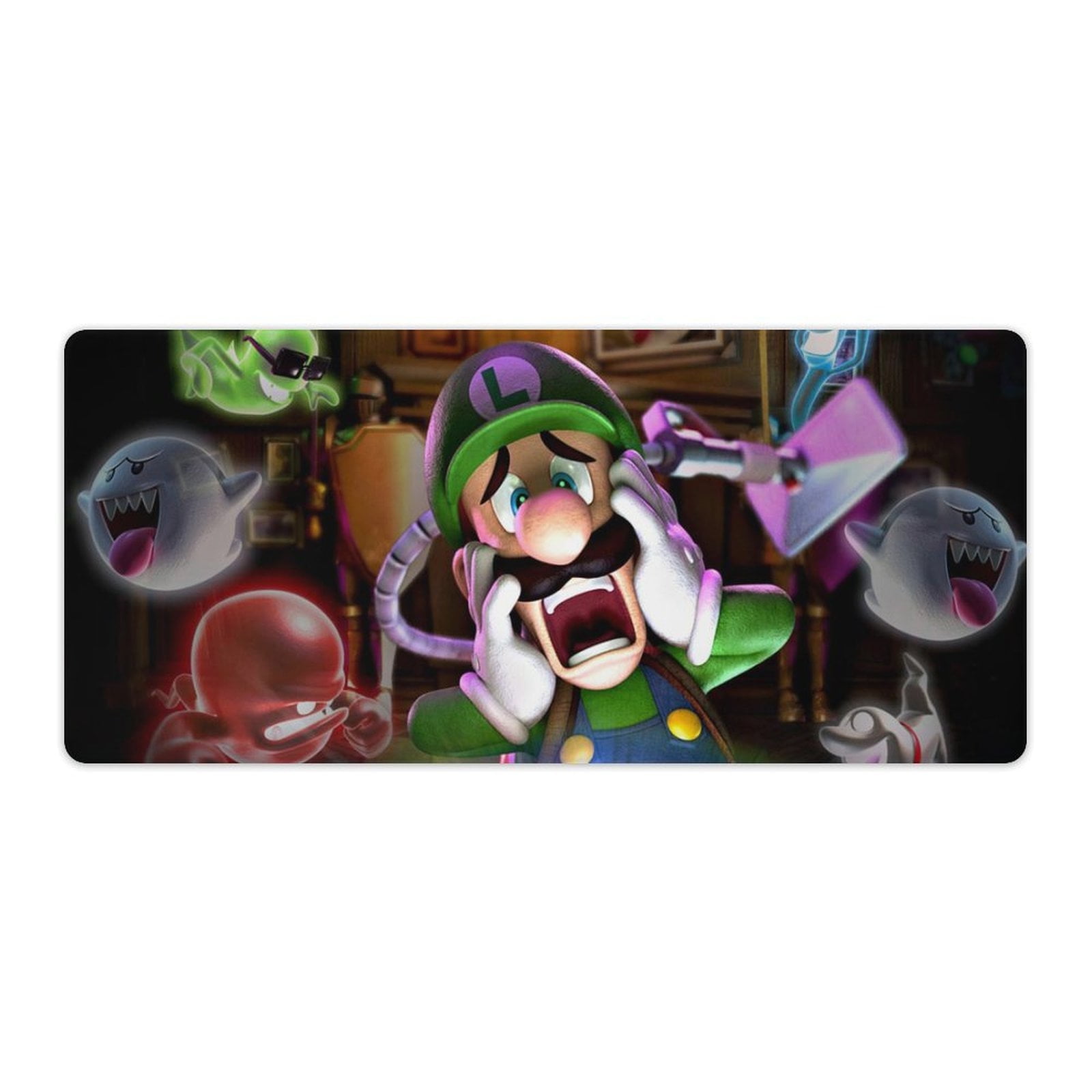 Scary Luigi's Mansion Extended Gaming Mouse Pad No-sliped Large Desk ...