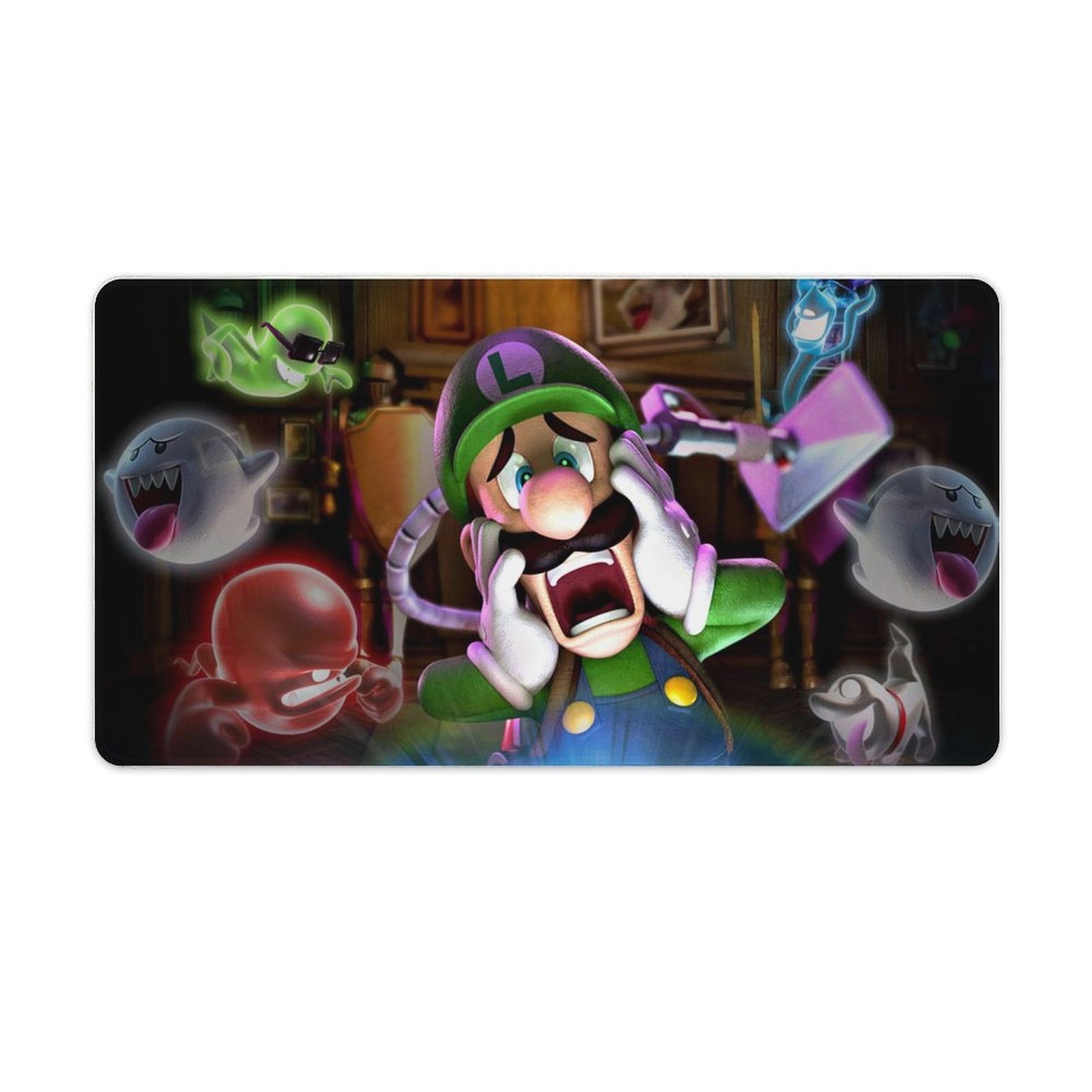 Scary Luigi's Mansion Extended Gaming Mouse Pad No-sliped Large Desk ...