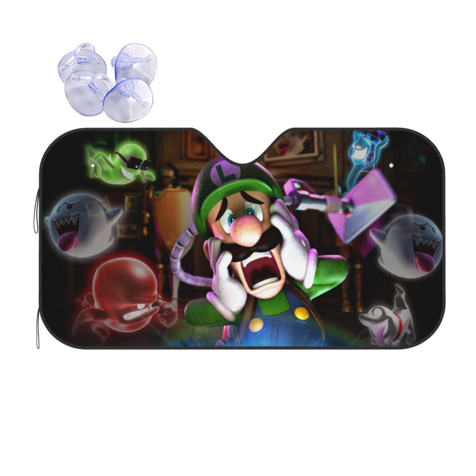 Scary Luigi's Mansion Fashion Car Sunshade UV Rays Sun Visor Protector ...
