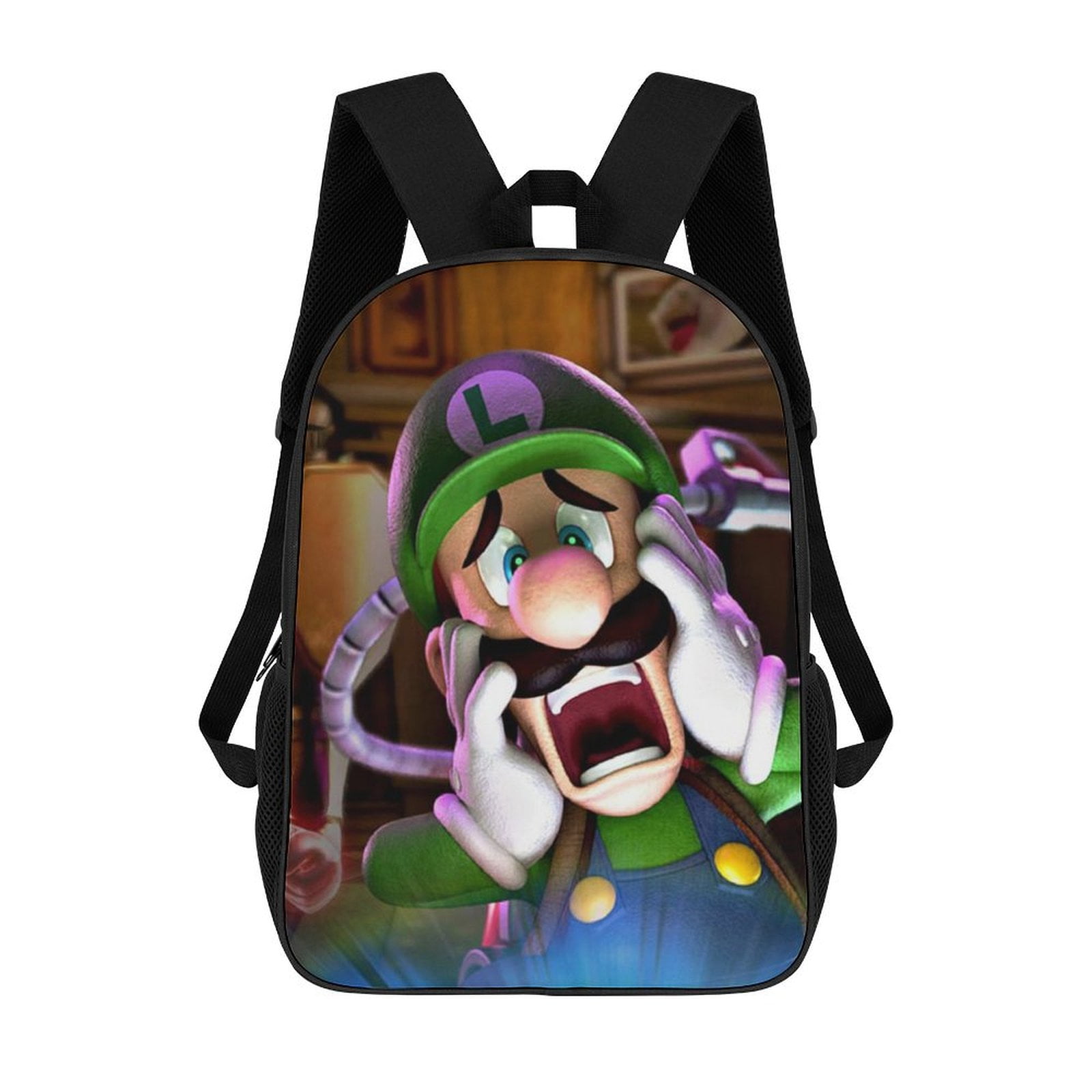 Scary Luigi's Mansion School Bag Backpack Multipurpose Daypack ...