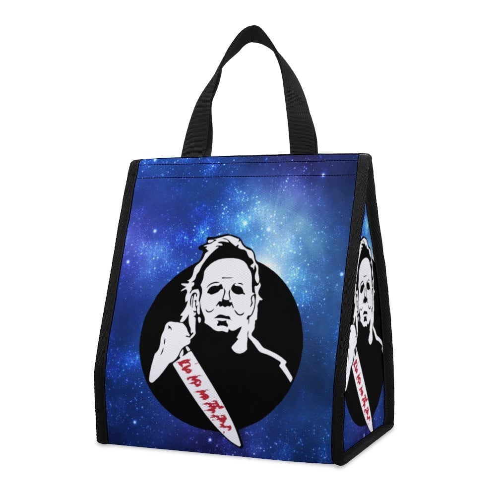 Scary Michael Myers Film Folding Insulated Lunch Bag Portable Lunchbag ...