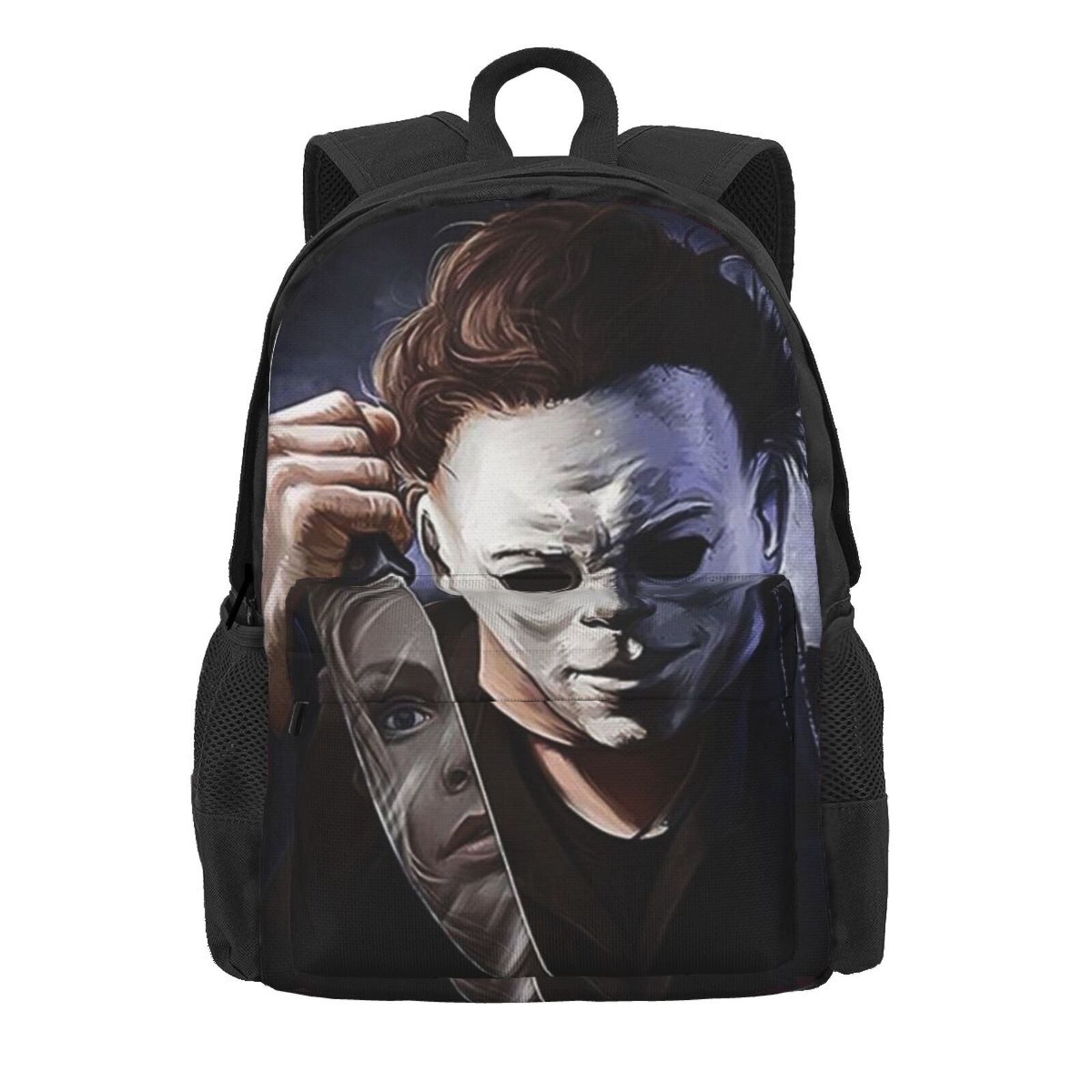 Scary Michael Myers Lightweight Backpack Schoolbag Unisex Versatile ...