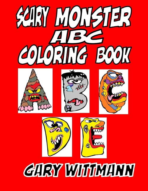 Scary Monster ABC Coloring Book: Mom Love Notes, Reading Monster ...