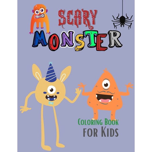 Scary Monster Coloring Book for Kids: The Book of Monsters Cheeky ...