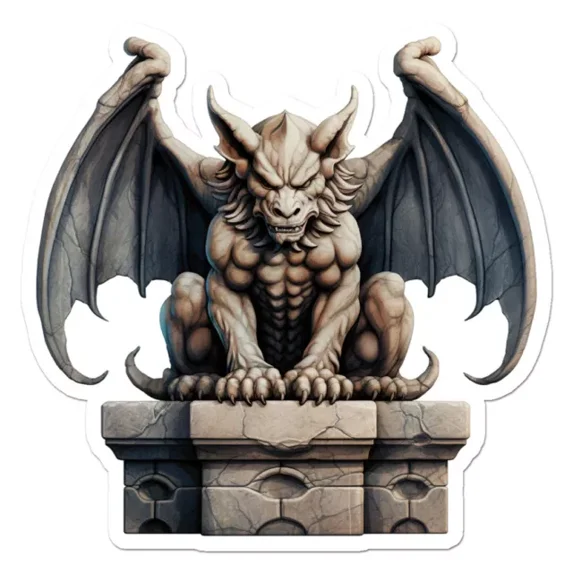 Scary Monster Gargoyle Sticker Phone Decal Water Bottle Stickers Car ...