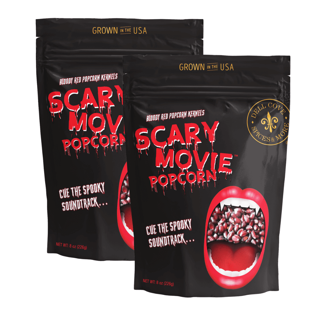Scary Movie Popcorn Bloody Red Kernels with Corny & Crunchy Flavor ...